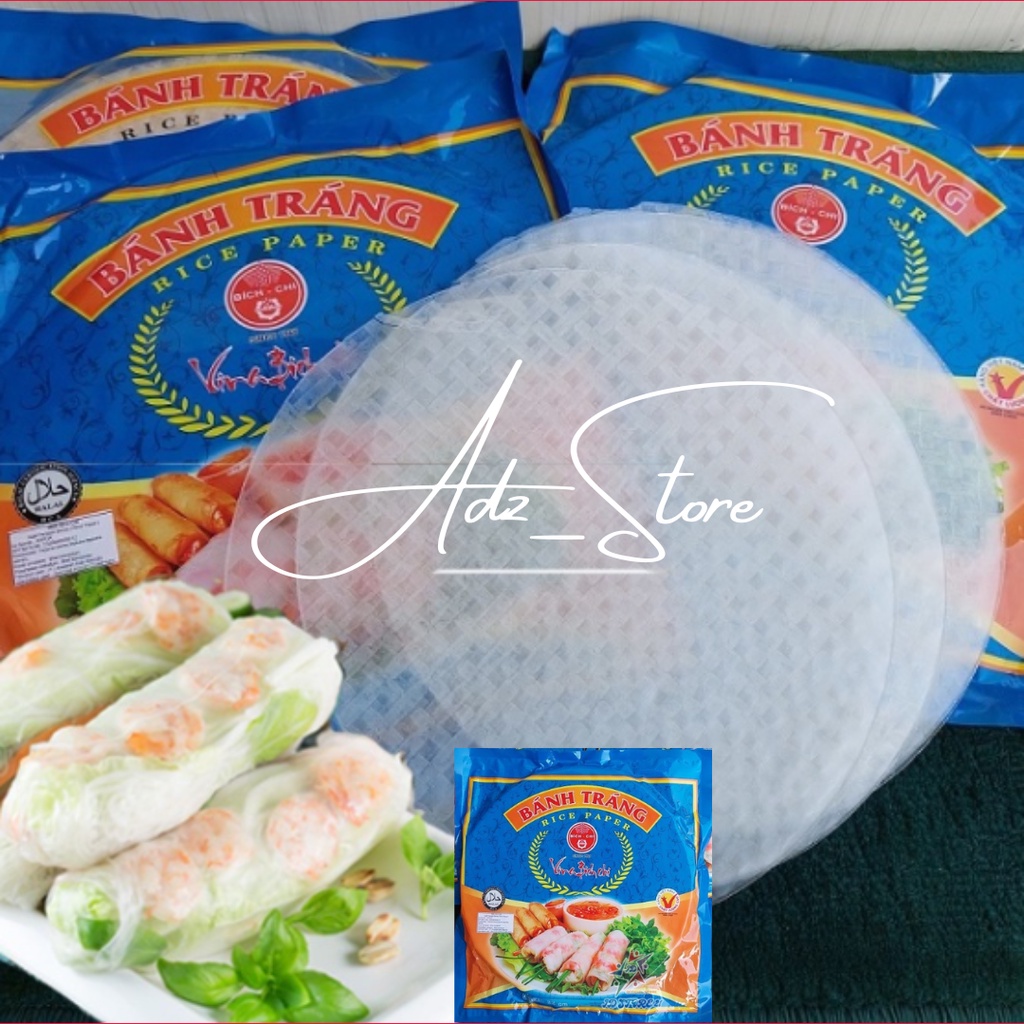Jual BANH TRANG RICE PAPERS BLUE 22CM 400G Kulit Lumpia Vietnam rice ...