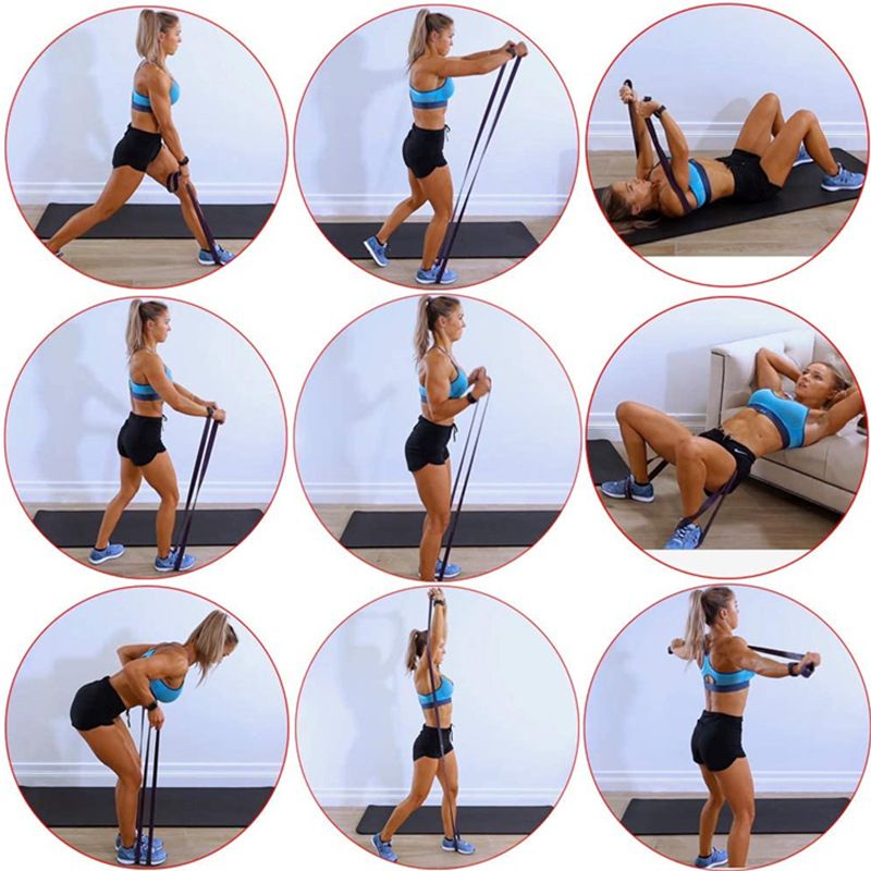Jual RESISTANCE BAND POWER STRETCHING PULL UP, YOGA, FITNESS | Shopee ...