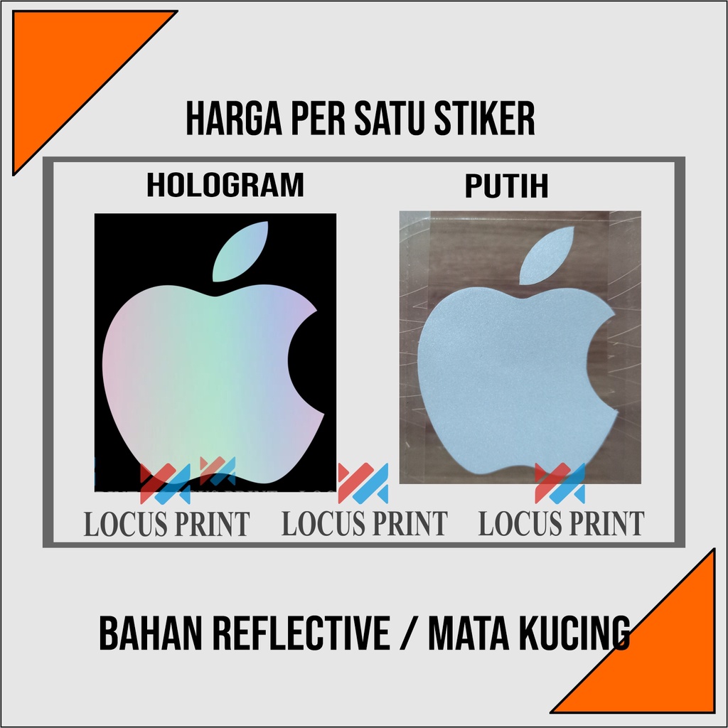 Jual Cutting Sticker Stiker Ibox Apple Bahan Hologram dan Asahi ...