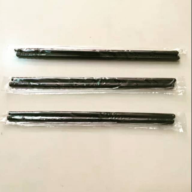 Jual Sumpit plastik isi 50pasang warna hitam / Chopstick Plastik ...
