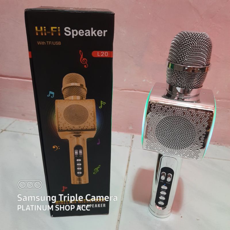 Jual Mic karoke bluetooth tipe L20 | Shopee Indonesia