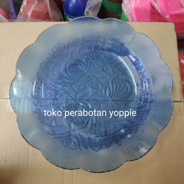 Jual Piring makan kaca - piring makan beling - piring kaca - piring ...