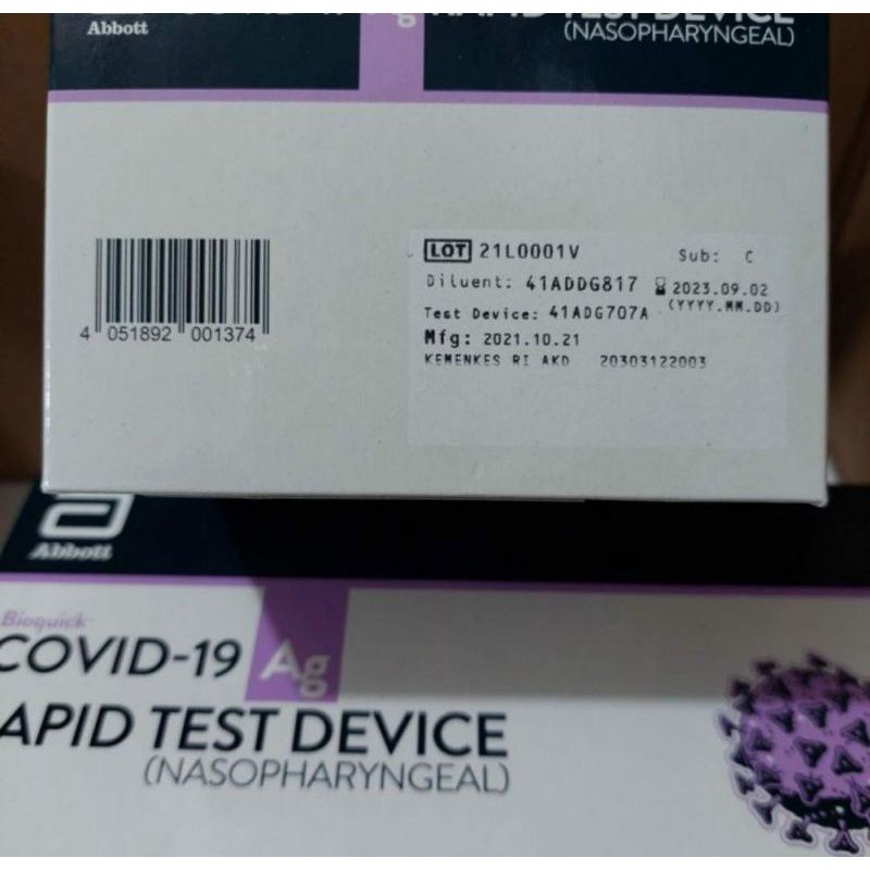Jual NEW ABBOTT | SWAB ANTIGEN BIOQUICK | NASO RAPID TEST | Shopee ...
