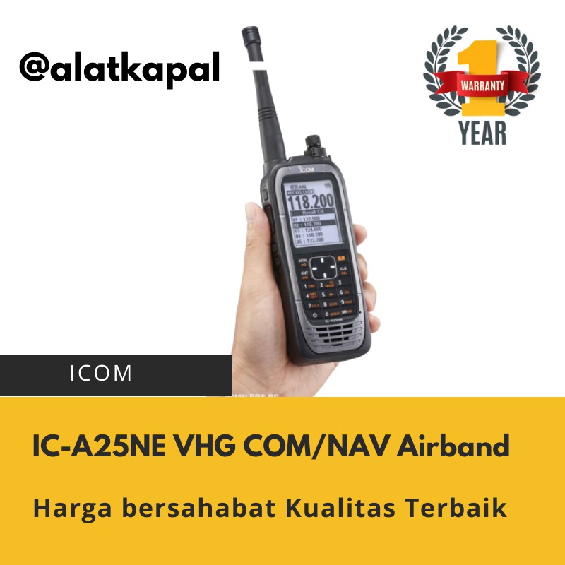 Jual ICOM IC-A25NE VHF COM/NAV Airband Radio Harga Murah | Shopee Indonesia