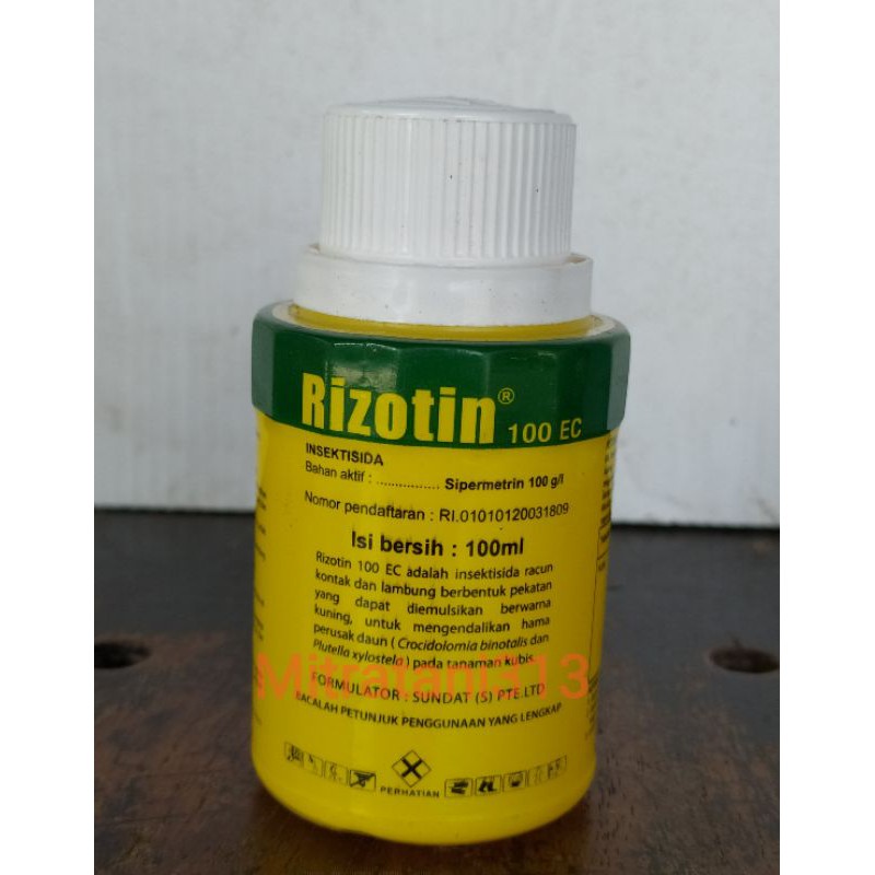 Jual INSEKTISIDA RIZOTIN 100 EC 100 ML | Shopee Indonesia