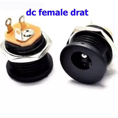 Jual Socket Female Jack DC Power jack 5.5mm x 2.1mm Mounting + Nut ...
