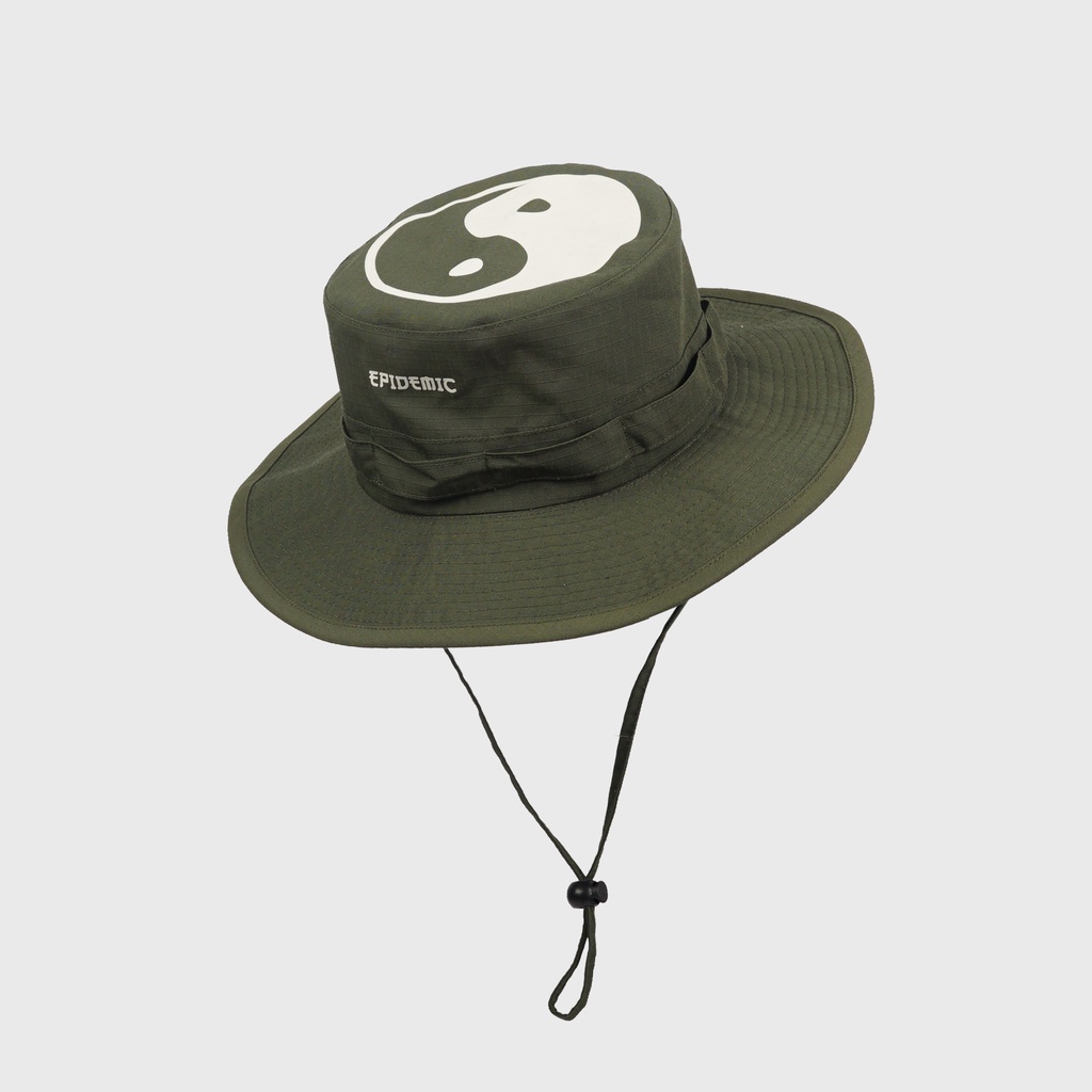 Jual Epidemic Yin Yang Bucket Hat Army Green | Shopee Indonesia