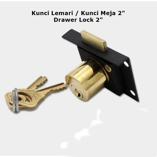 Jual Kunci Laci / Kunci Lemari / Kunci Meja 2 Inch - Drawer Lock ...
