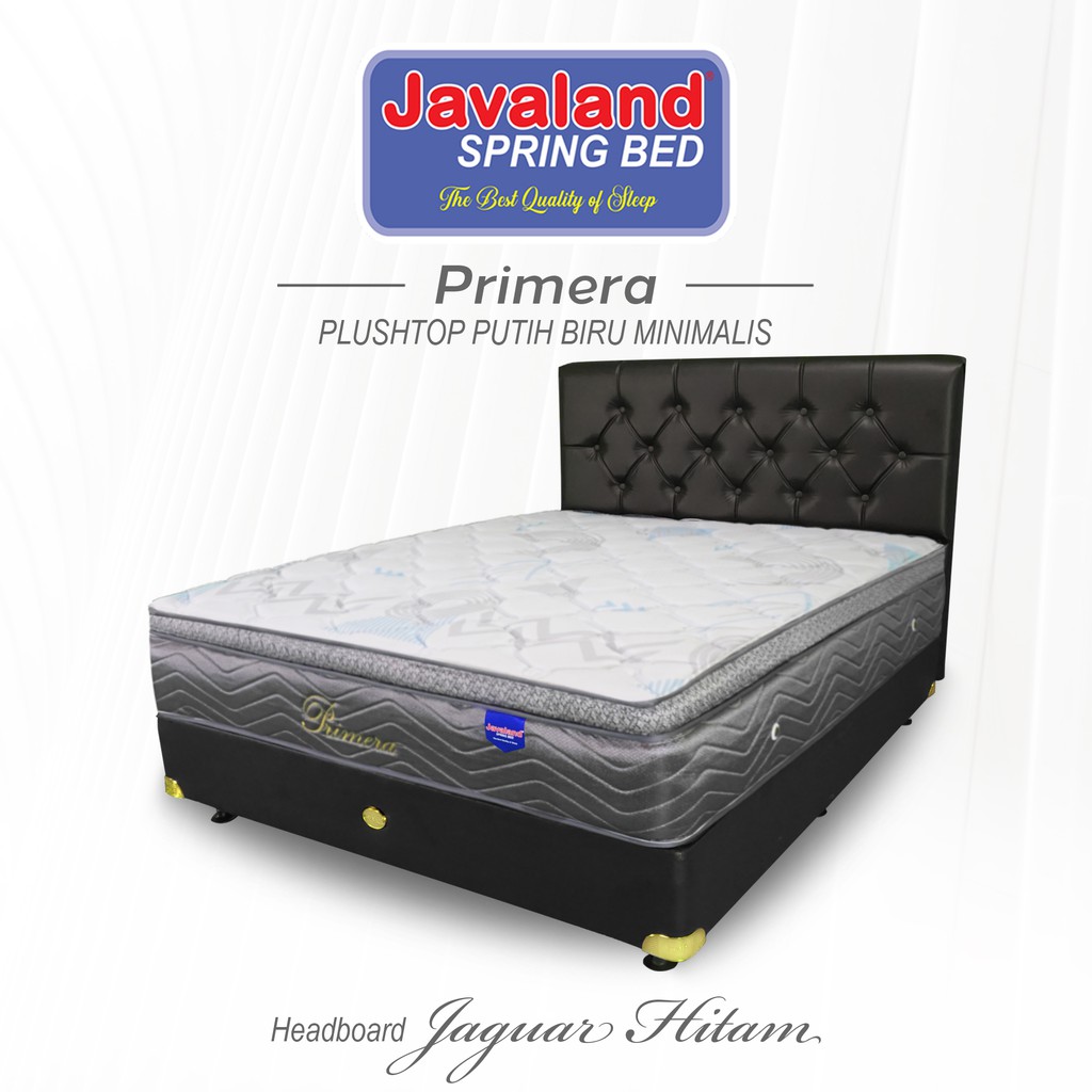 Jual Bedset JAVALAND Seri Primera Plushtop Modern Putih Biru Minimalis ...