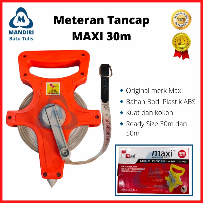 Jual Meteran Roll Tancap 30m 50m 100m - Meteran Tanam - Meter Tanah Gulung | Shopee Indonesia