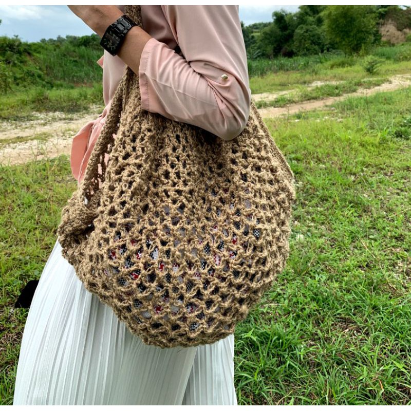 Jual tas jaring jaring tas rajut wanita tas ramah lingkungan tas ...