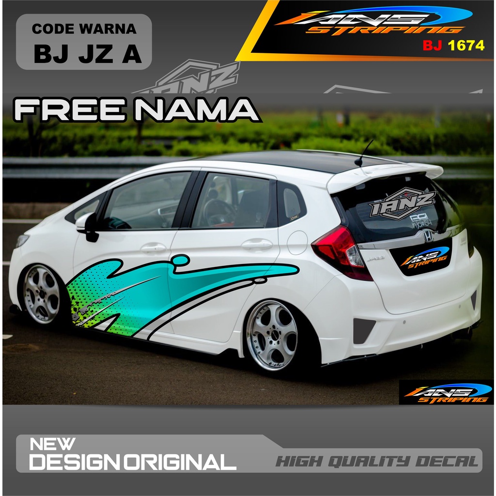 Jual STIKER DECAL MOBIL HONDA JAZZ AYLA AGYA / STIKER VARIASI MOBIL ...