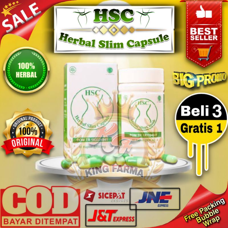 Jual HSC Herbal Slim Capsule Obat Pelangsing Badan Rekomendasi Dokter ...
