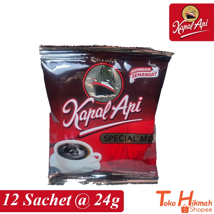 Jual Kopi KAPAL API Special Mix Sachet 25gr - 1 Renceng (10 Sachet ...