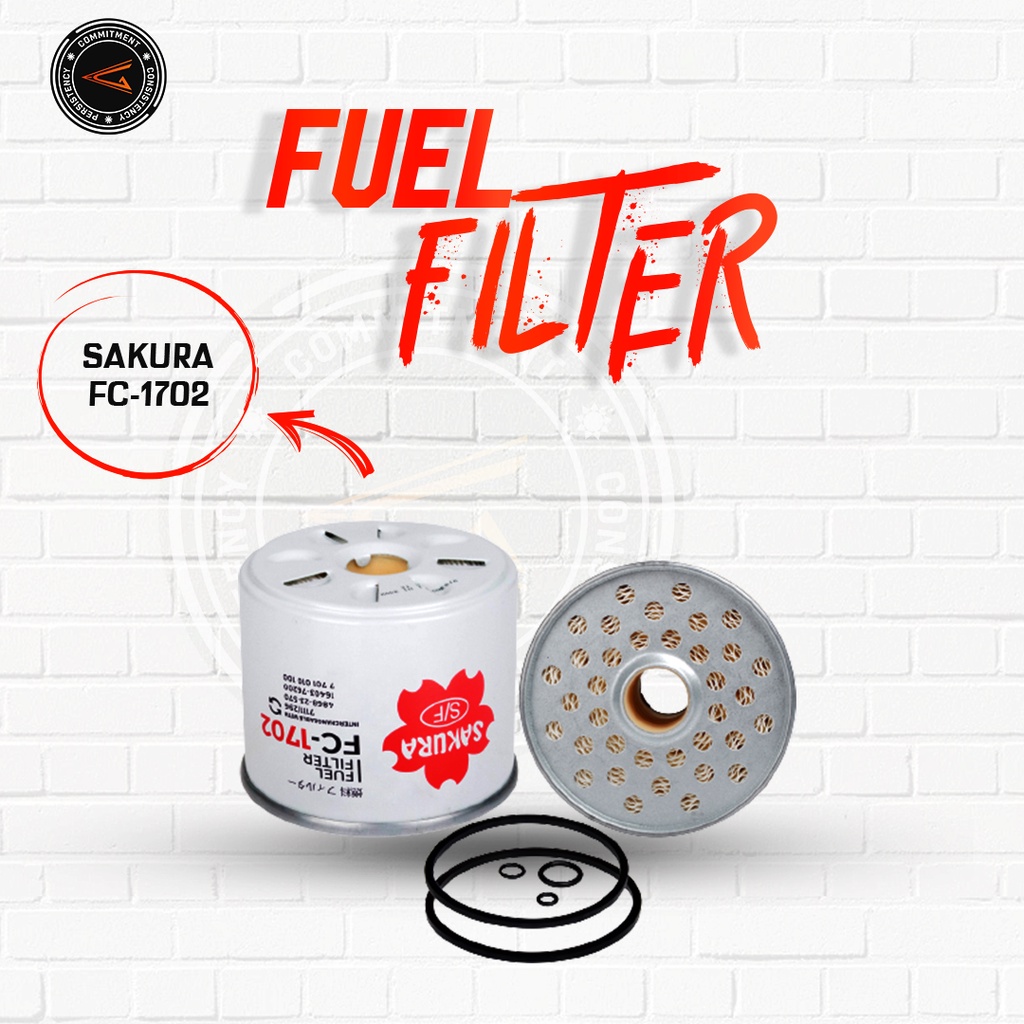 Jual Sakura Fuel Filter Solar FC-1702 / FC1702 / Sakura Filter Oli ...
