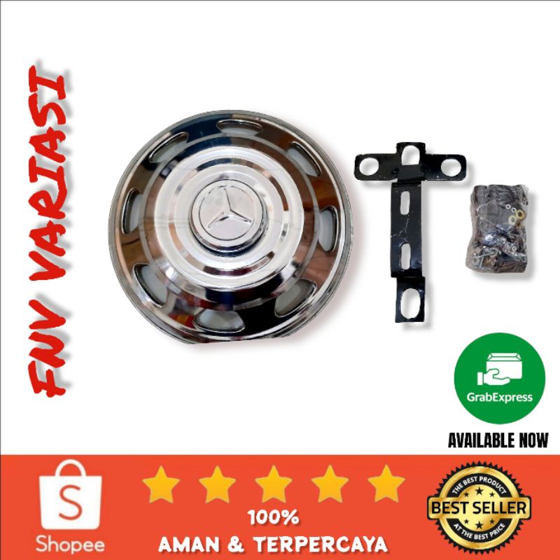 Jual Sepasang Wheel Dop Chrome Model Mercy uk 16" Bagian Depan dan ...