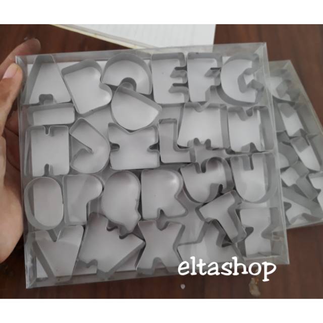 Jual Cetakan Kue Kering - Cetakan Bentuk Huruf Abjad Bangket huruf ...