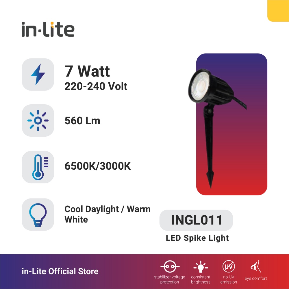 Jual InLite Spike Light INGL011 - 7 watt | Shopee Indonesia