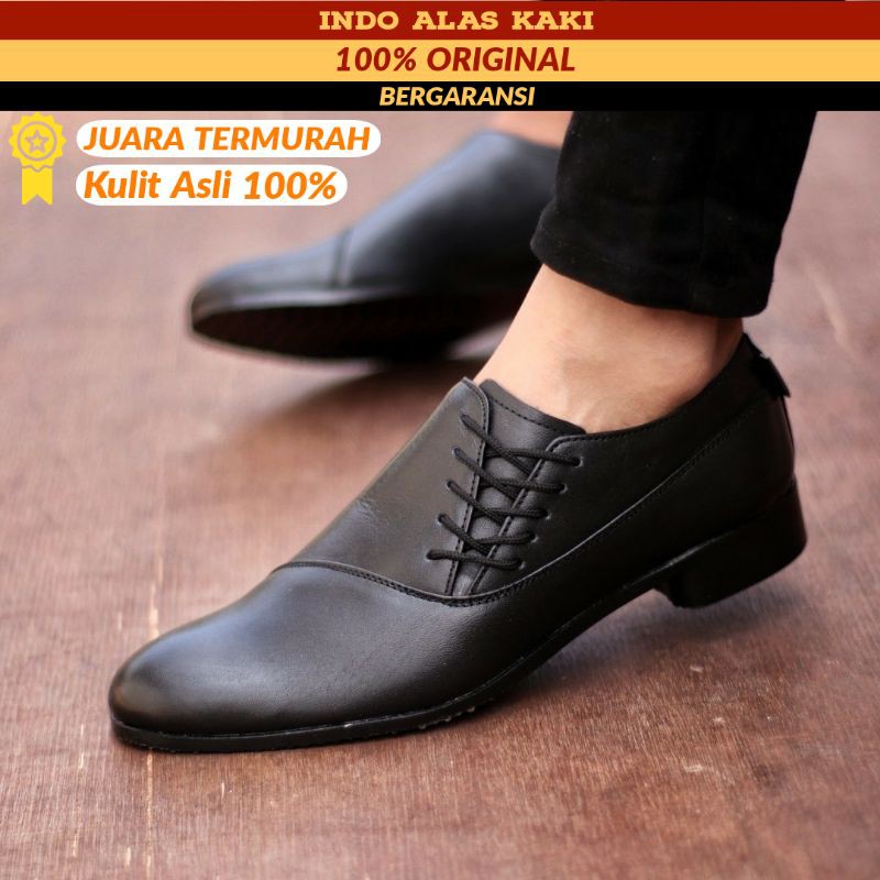 Jual SEPATU PANTOFEL RESMI KERJA DINAS PANTOPEL KULIT ASLI FANTOFEL ...