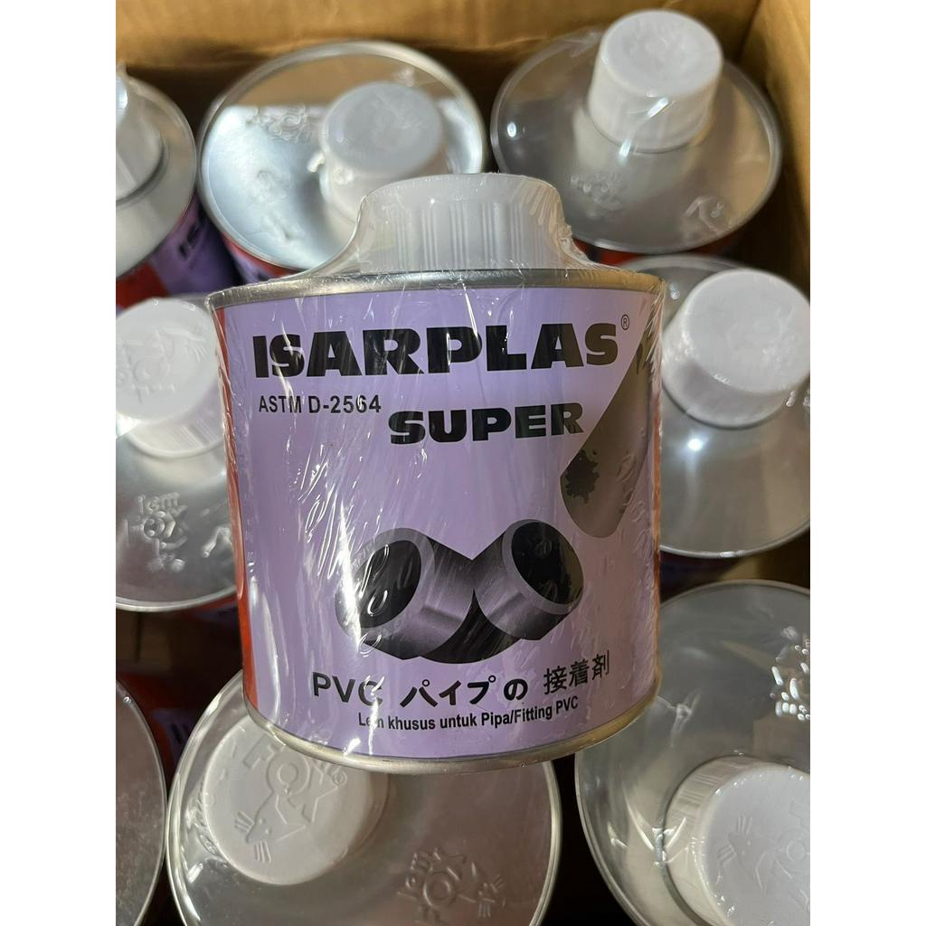 Jual LEM PIPA PVC ISARPLAS KALENG 400G | Shopee Indonesia
