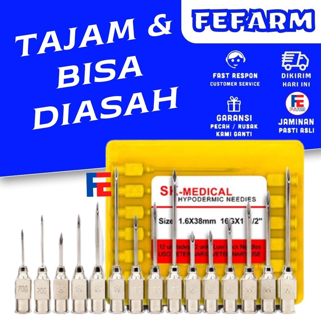 Jual Jarum Suntik Hewan Ternak Ayam Kambing Domba Sapi Kuda SUNTIKAN ...