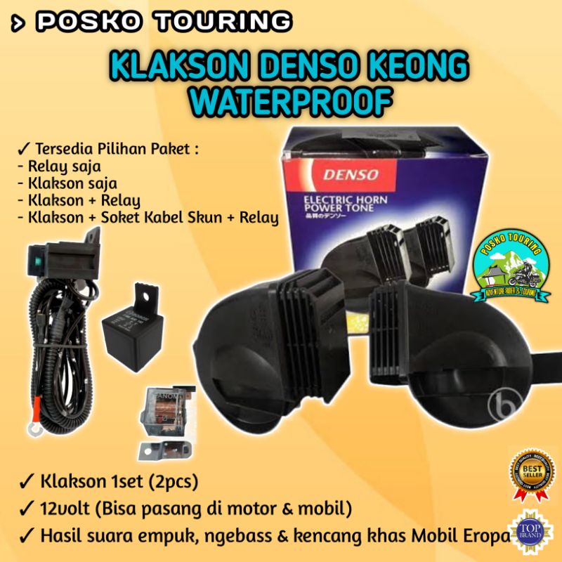 Jual Klakson Denso Keong Waterproof Original Motor Mobil Touring ...