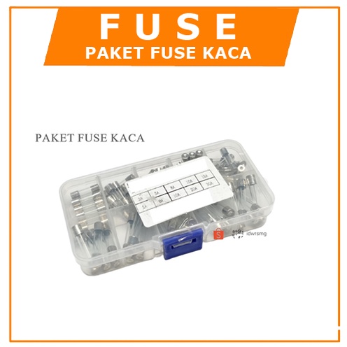 Jual Paket Sekering Fuse Tube Fuse Box Fuse Kaca 5*20mm 6*30MM 250V 3A ...