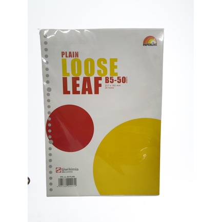 Jual loose leaf B5-50 paperline polos | Shopee Indonesia