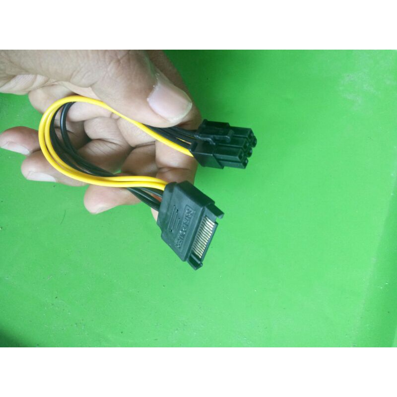 Jual kabel power 6 pin vga power sata to 6 pin | Shopee Indonesia
