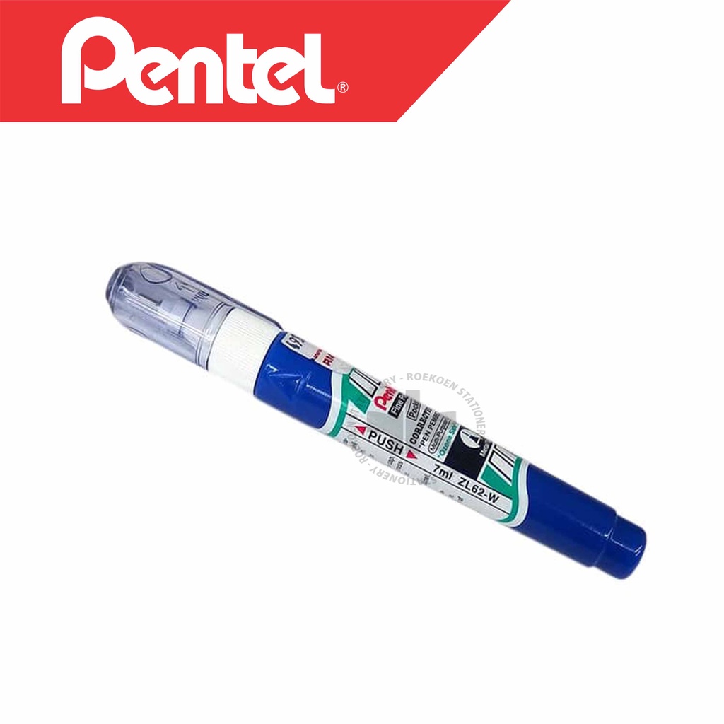 Jual Pentel Correction Pen 7ml ZL62-W Metal Tip Fine Point Panjang ...
