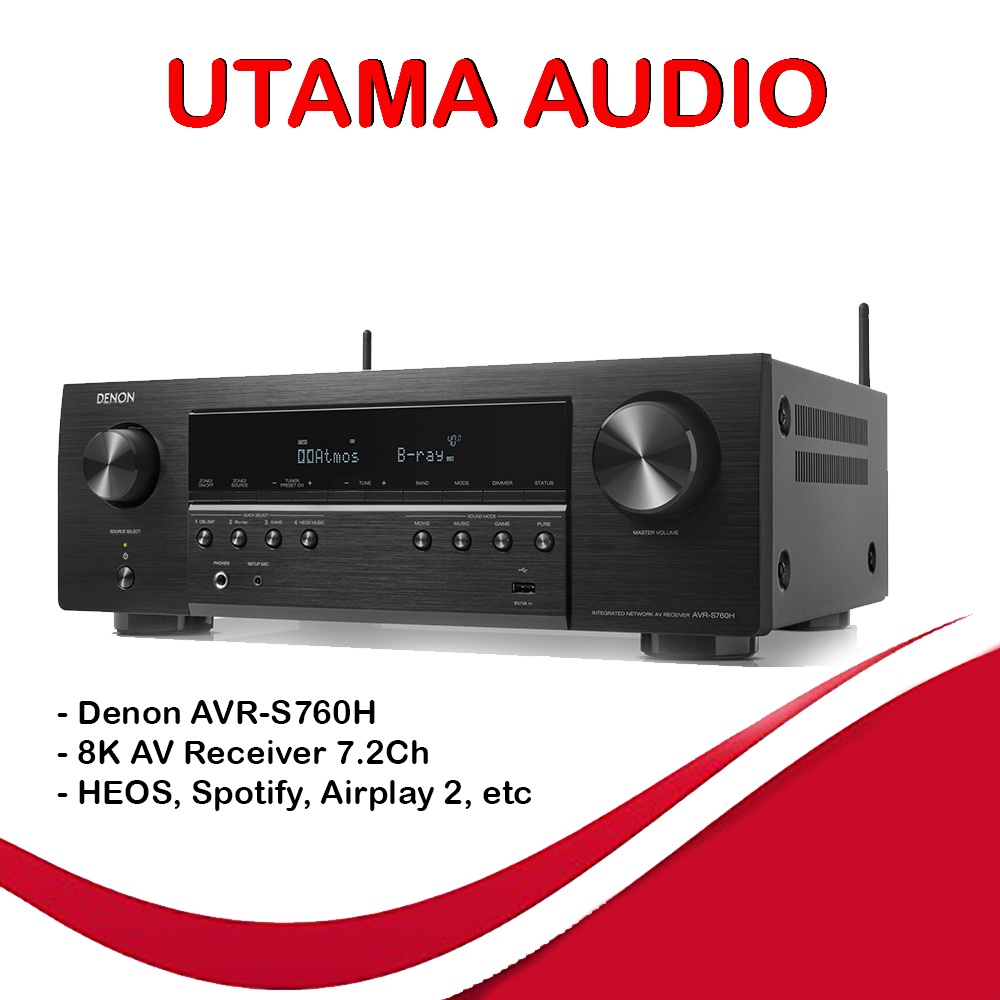 Jual Denon AVR-S760H AV Receiver Amplifier Dolby Atmos 7.2 AVRS760H ...