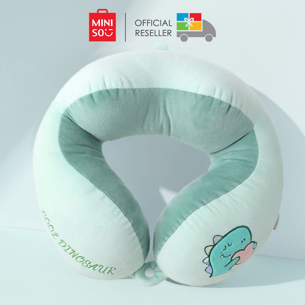 Jual Miniso Bantal Leher / Neck Pillow Cute Animal Series - Dinosaurus ...