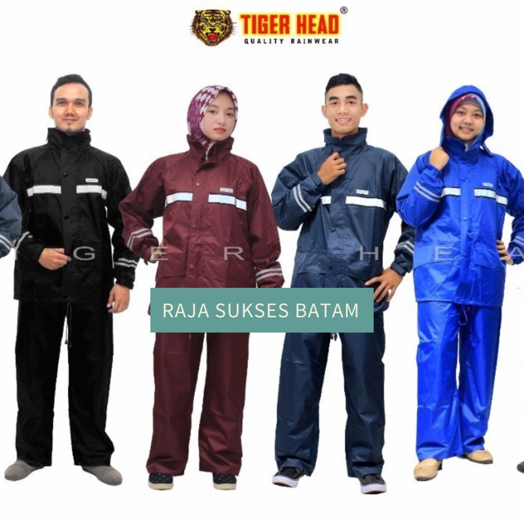 Jual Jas Hujan setelan Tiger Head metro M, L, XL, XXL- 68300 BATAM ...