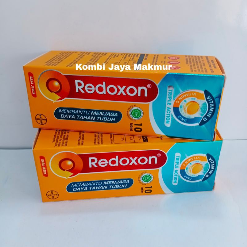 Jual Redoxon Triple Action Effervescent rasa jeruk isi 10 tablet ...