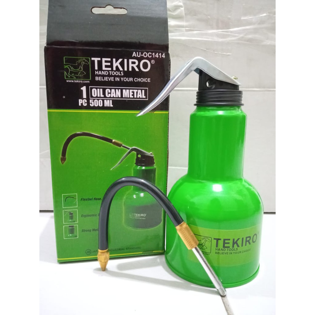 Jual oil can 500 mL / kaleng oli 500ml / tempat oli - Hijau TEKIRO ...