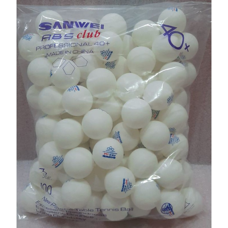 Jual BOLA PINGPONG SANWEI ISI 100 PCS - BOLA TENIS MEJA SANWEI 100 PC - PROFESIONAL 40+ MADE IN ...