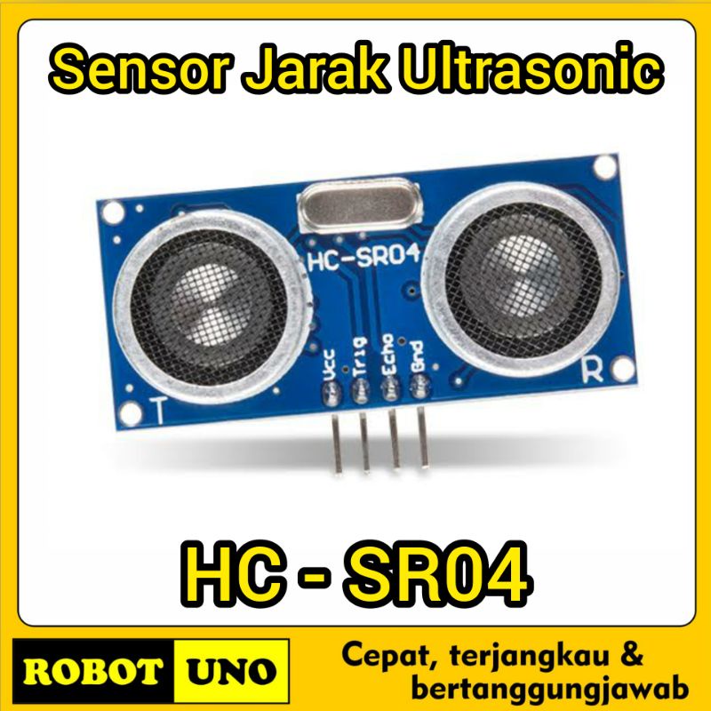 Jual HC-SR04 Sensor Ultrasonic Pengukur Jarak Akurat HC-SR04 | Shopee ...