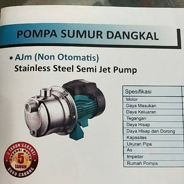 Jual Pompa Air Seni jet Leo AJM 75S | Shopee Indonesia