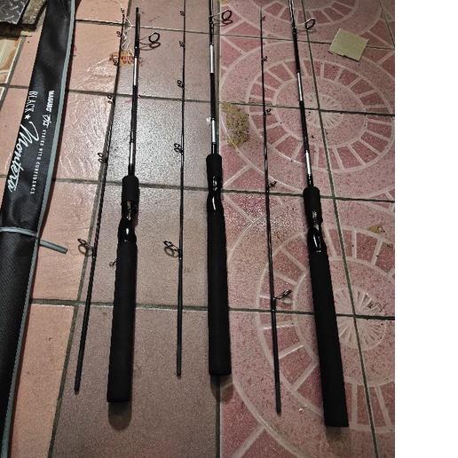 Jual Baru Joran pancing maguro black montera pilihan ukuran 150 165 180 ...