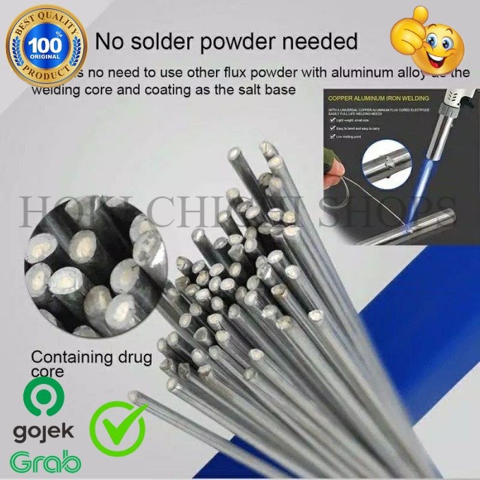Jual Solution Welding Flux-Cored Rods ISI 50 - ORIGINAL CC | Shopee ...