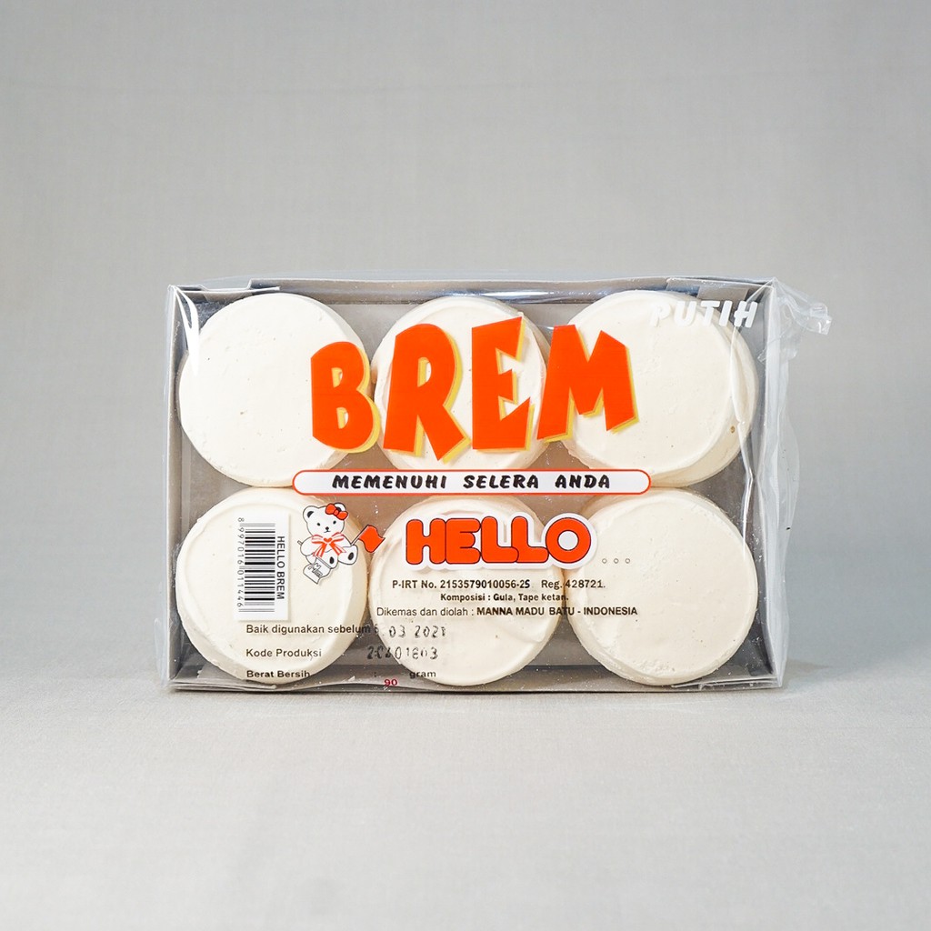 Jual Brem Tape Putih Hello - Snack Pilihan | Shopee Indonesia