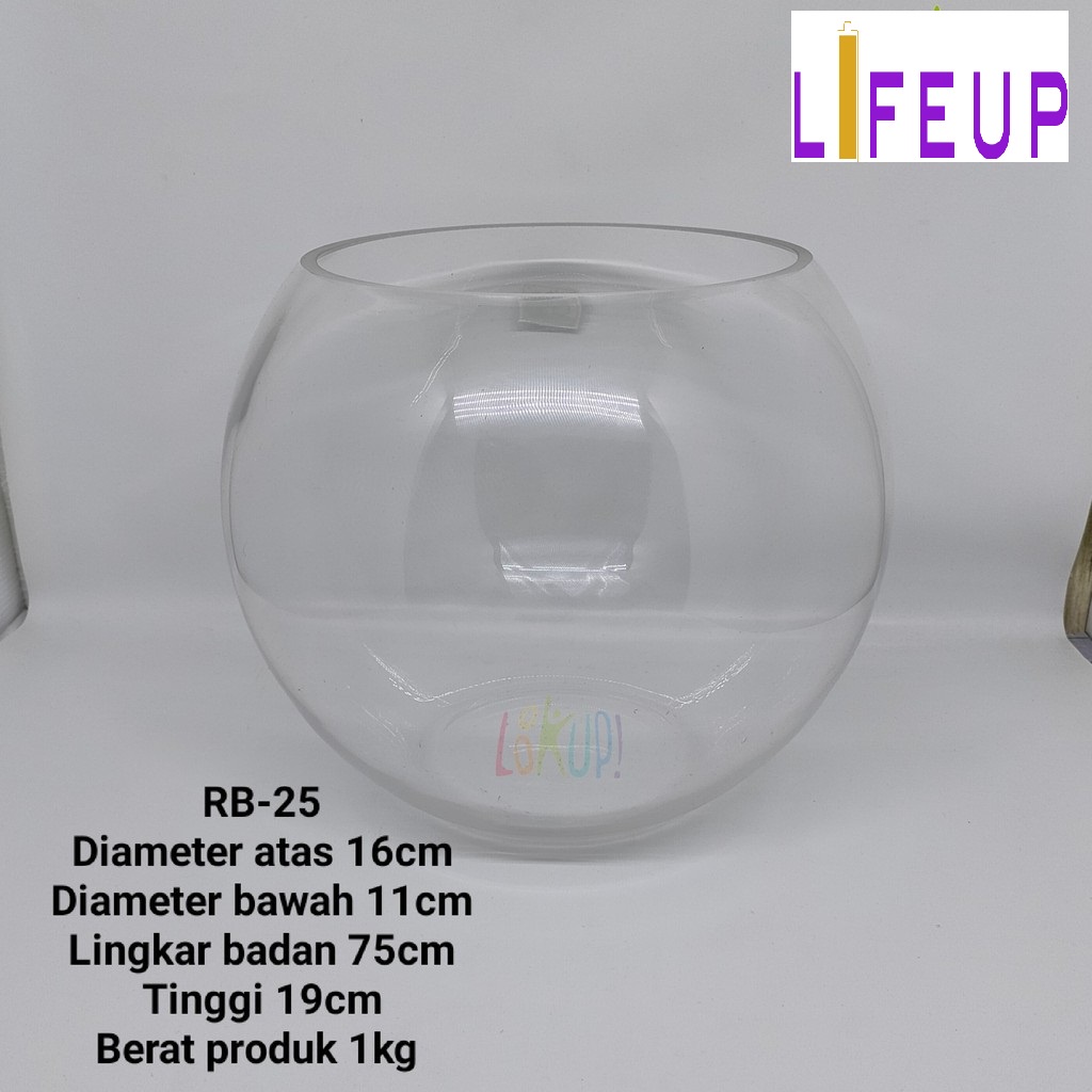 Jual JUMBO AQUARIUM BULAT/FISH BOWL /FISH BALL/Pot Tanaman Air ...