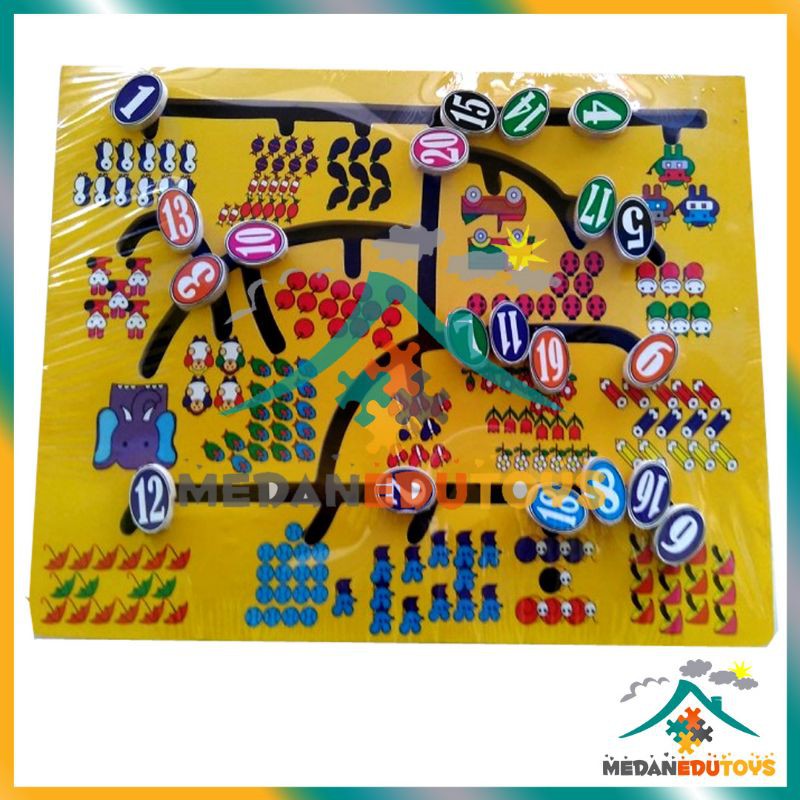 Jual Medanedutoys - Maze Huruf Angka / Papan Alur Kayu - Mainan Edukasi ...