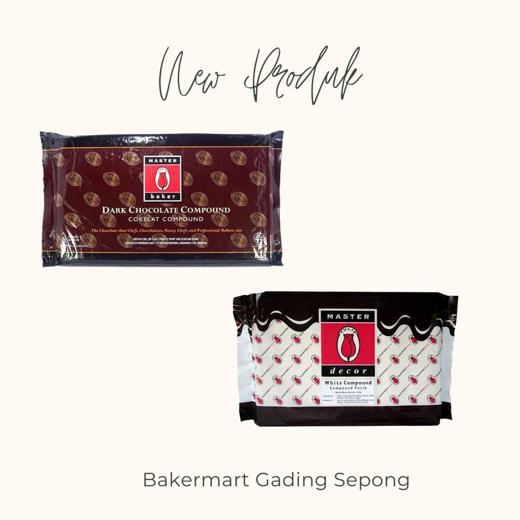 Jual Tulip Coklat Dark Compound Master Baker & Decor 500Gr | Shopee Indonesia