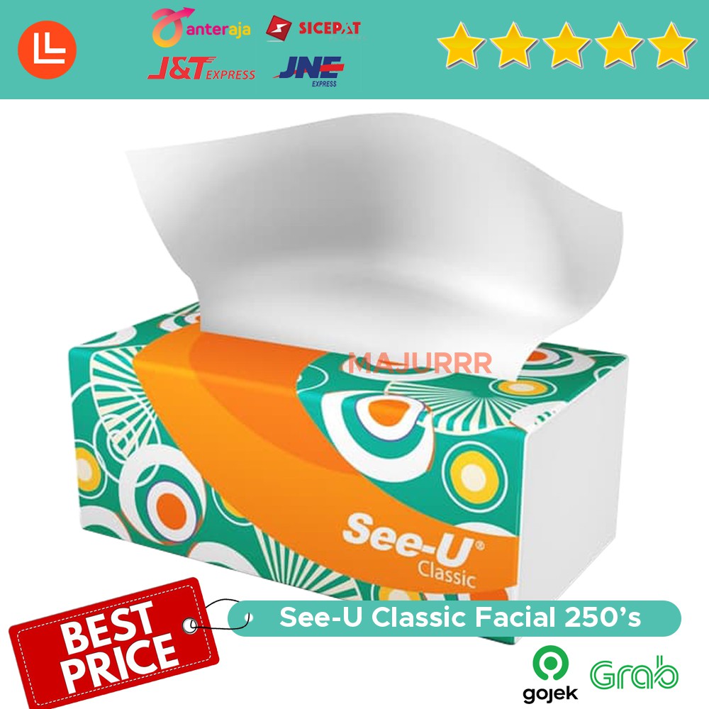 Jual Tissue SEE-U Facial 250 Sheet 2 Ply / Tisu Wajah SEE U Classic ...