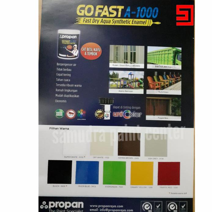 Jual PROPAN GO FAST A 1000 / CAT MINYAK BERPENGENCER AIR 1KG - BLACK ...