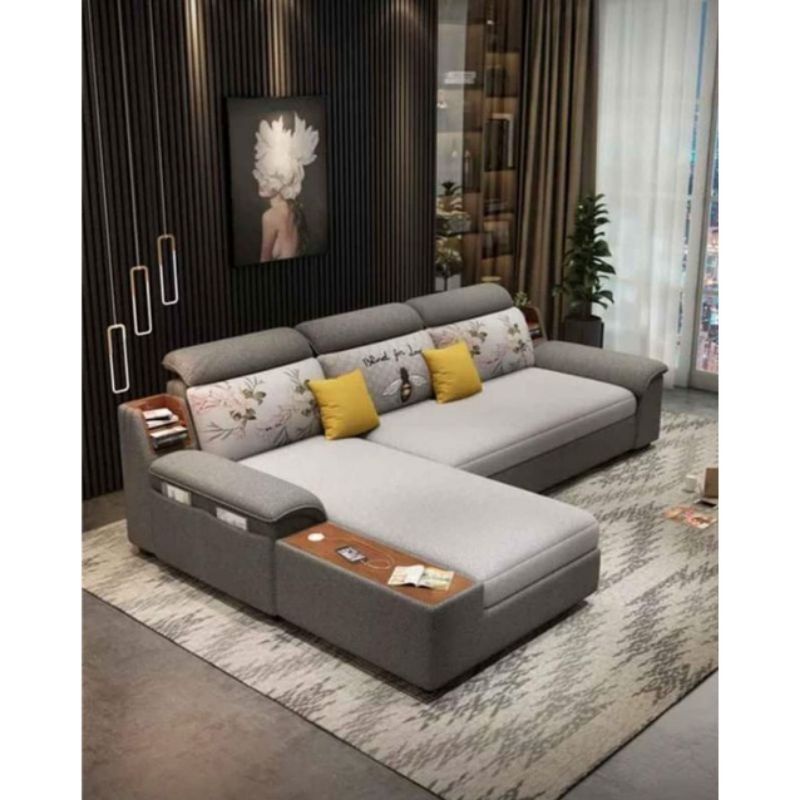 Jual Sofa Letter L - Sofa Tamu - Sofa Minimalis Modern | Shopee Indonesia