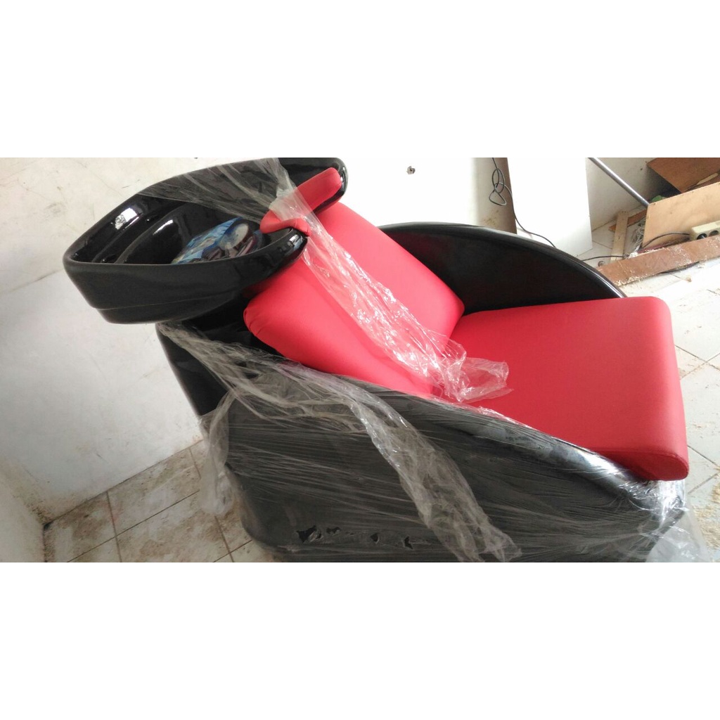 Jual kursi keramas duduk hitam,kursi untuk barbersop,kursi cuci rambut ...