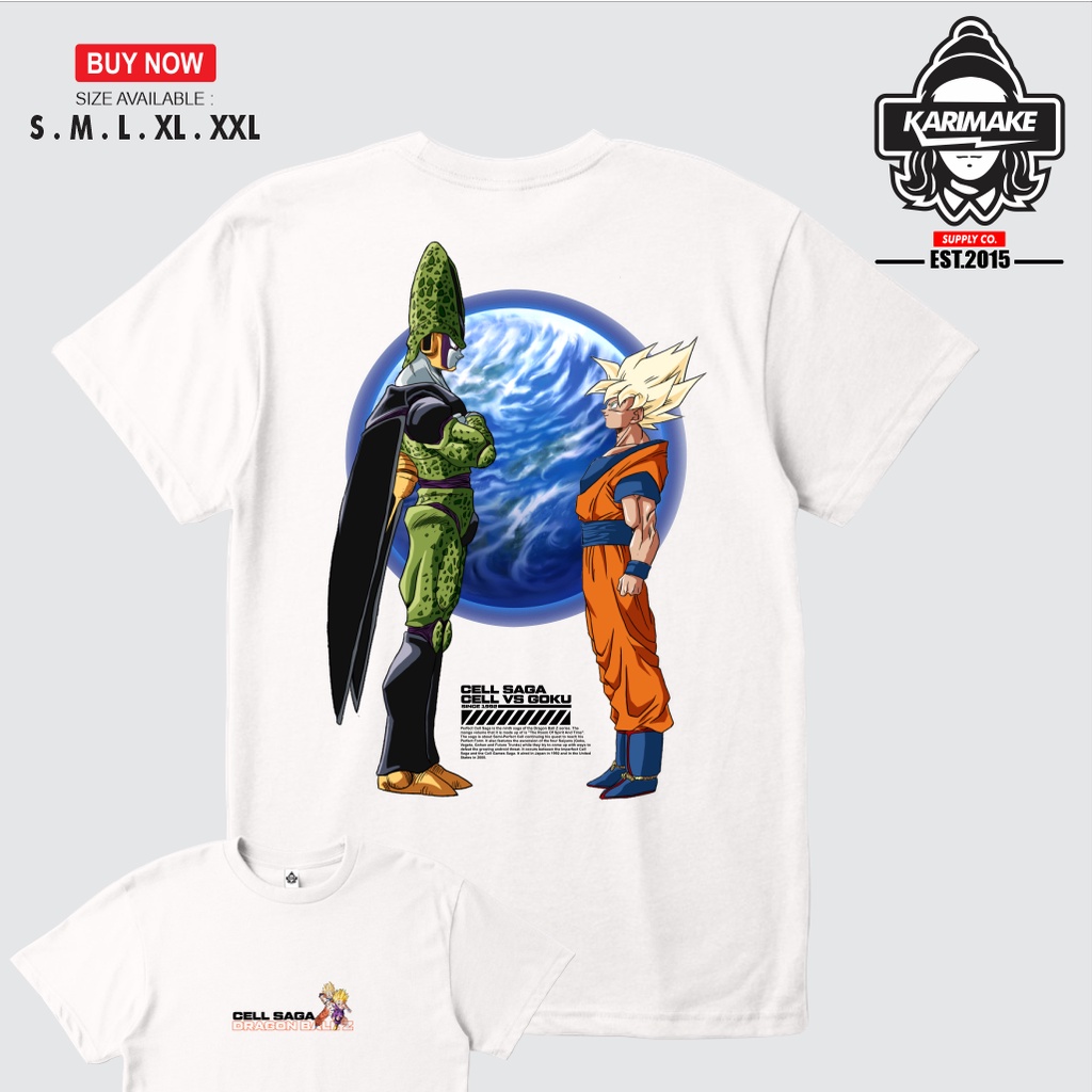 Jual Kaos Baju Anime DRAGON BALL Z CELL SAGA SONGOKU Kaos Anime Jepang ...