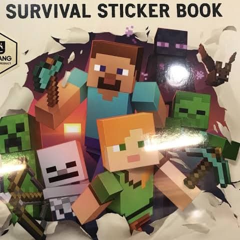 Jual RSPS BUKU MINECRAFT MINECRAFT BOOK MINECRAFT SURVIVAL STICKER BOOK ...